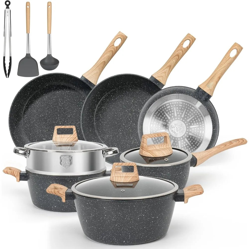 Granite Induction Cookware Set – Linnaco